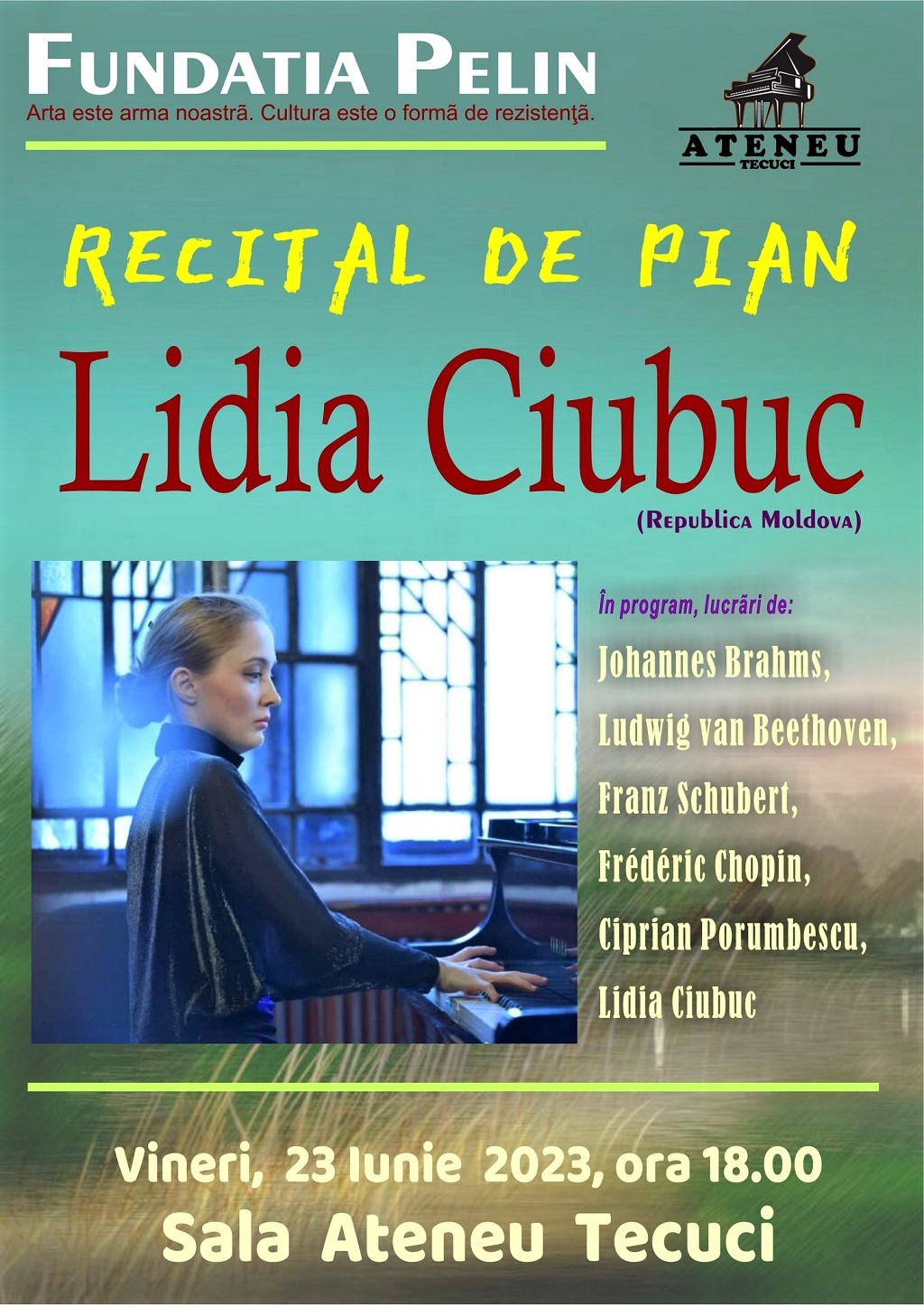 Lidia Ciubuc pe scena Ateneului tecucean – Agenda tecuceană